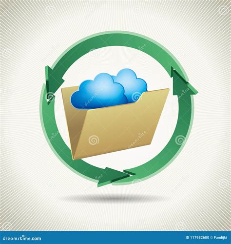 Cloud Computing And Networking Design Concept Stock Vector