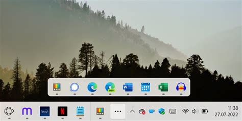 Инструкция включаем функцию переполнения панели задач в Windows 11 Build 22621 317 Rp Build