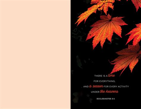 Illuminated Fall Bulletin Church Bulletins Outreach Marketing