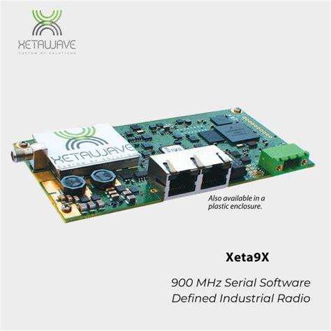 Xeta X MHz Serial Software Defined Industrial Radio Control Synergy
