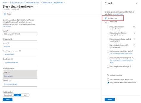 Block Linux Enrollment Into Microsoft Intune With Conditional Access