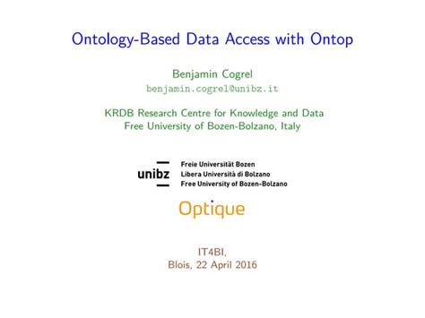 ontology based data access with ontop pdf databases computer