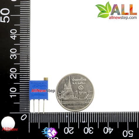 ตัวต้านทานปรับค่าได้ 50k แบบละเอียดหมุน 25 รอบ Trimpot 50 K 25 Turns