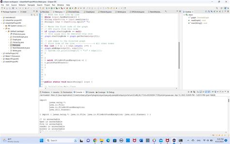 file edit source refactor navigate search project run