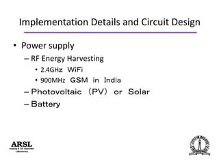 Novel Spike Based Architecture For RFID And Sensor Communication System PPT