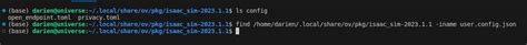 loading a customizing default layout in isaac sim using user layout