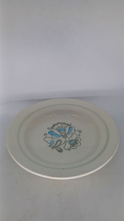 Винтажная советская плоская тарелка фарфор Буди СССР купить по низким ценам в интернет