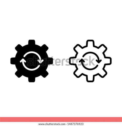 Update System Icon Modern Flat Design Stock Vector Royalty Free 1487376923 Shutterstock