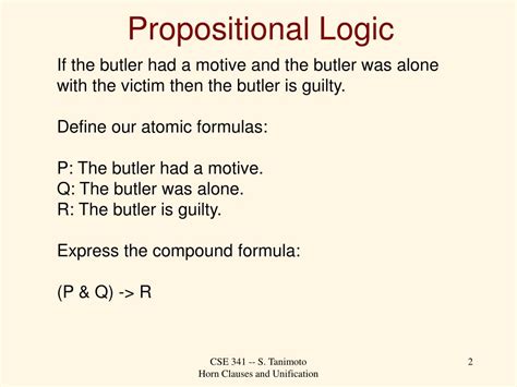 Ppt Horn Clauses And Unification Powerpoint Presentation Free Download Id3826804