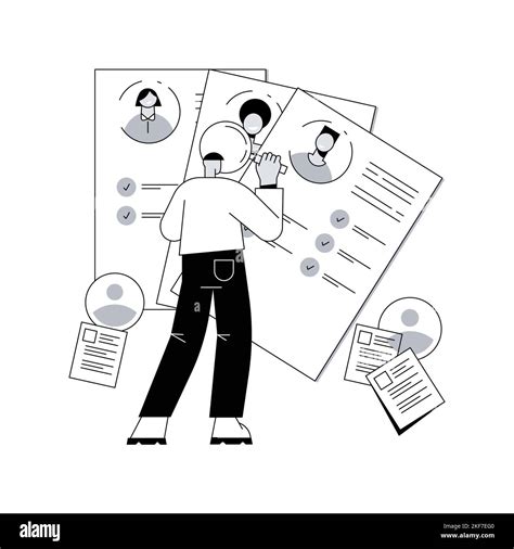 candidates abstract concept vector illustration candidate list talent