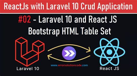 2 Laravel 10 And React Js Bootstrap Html Table Set React Js Full