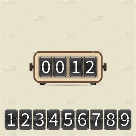 翻页时钟素材 花瓣网 翻页时钟素材 花瓣网