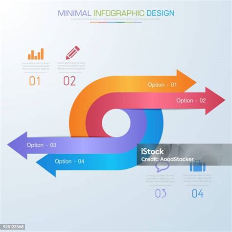 Infographic 요소 전체에서 비즈니스 아이콘 컬러 백그라운드 프로세스 또는 단계 및 옵션 워크플로 다이어그램 디자인 요소 Eps10 그림을 벡터 0명에 대한 스톡