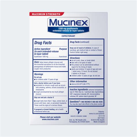 Maximum Strength Mucinex Extended Release Bi Layer Tablets Mucinex Usa