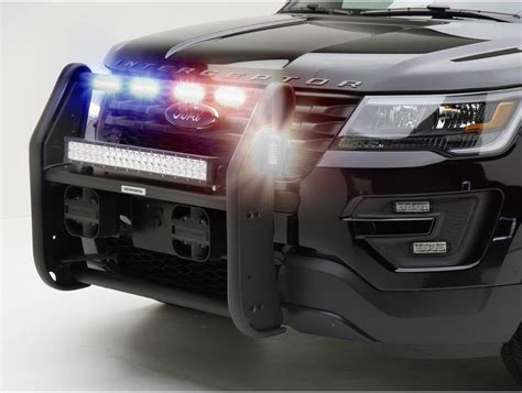 Go Rhino Lr Series Push Bumper With 4 Light Mask 5077t 4l91 Realtruck