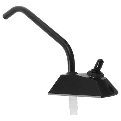 Raindrops Black Copper Rv Faucet With Electric Control And Rotatable Design For Caravan Ideal