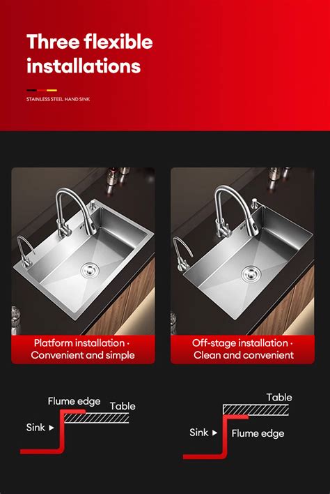 Gaa Kitchen Lababo Sink Stainless For Kitchen Double Sink Heavy Duty Small Lababo Stainless