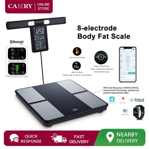 Camry 8 Electrode Smart Full Body Composition Analysis Scale Lcd