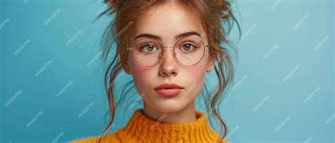 Premium Photo A Picture Of A Stylish Eccentric Girl Who Is Perplexed