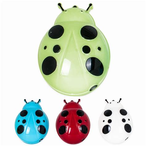 A62 딱정벌레 모양 Led 야간 조명 플러그인 지능형 조명 제어 센서 조명 플러그영국 플러그빨간색