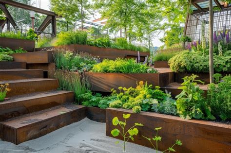 Premium Photo A Garden Filled With Lots Of Different Types Of Plants