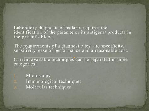 Malaria Laboratory Diagnosis Pptx