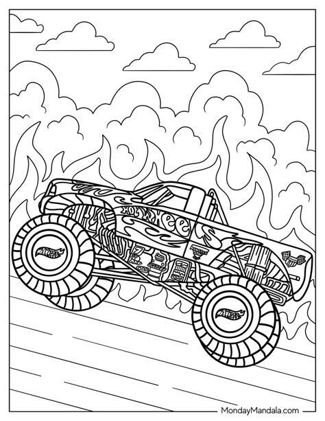 26 Hot Wheels Coloring Pages Free Pdf Printables