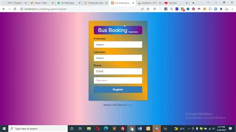 Bus Booking System Php Mysql Bootstrap Html5 Css Javascript System Youtube