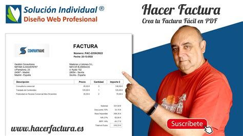 Hacer Factura Online Fácil Y En Pdf Con Impuestos Iva Igic Y Retención
