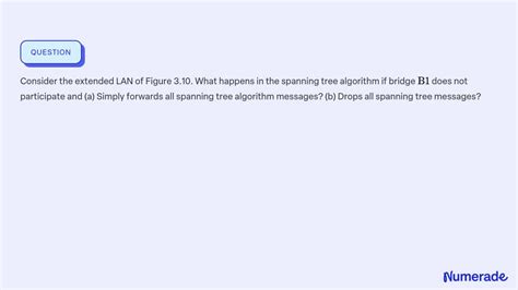 Solvedconsider The Extended Lan Of Figure 310 What Happens In The