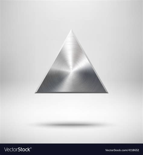 Abstract Triangle Button Template Royalty Free Vector Image