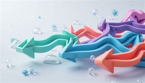 free directional data flow image download at stockcake