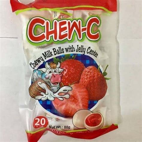 Chew C Chewy Milk Balls Bundle Of 5 Ube Lychee Apple Watermelon Strawberry Sweetcorn 80 Grams