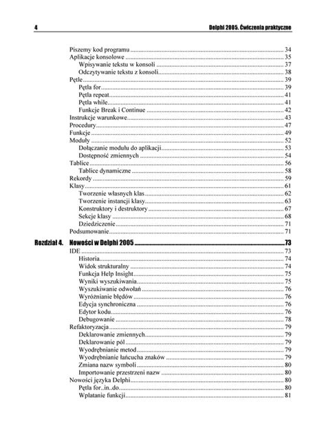 delphi 2005 Ćwiczenia praktyczne pdf
