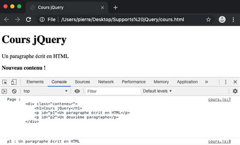 manipuler le dom avec les méthodes de type getter et setter jquery