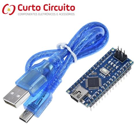 Placa Nano V3 Com Cabo Usb Compatível Com Arduino Com Nota Fiscal Shopee Brasil