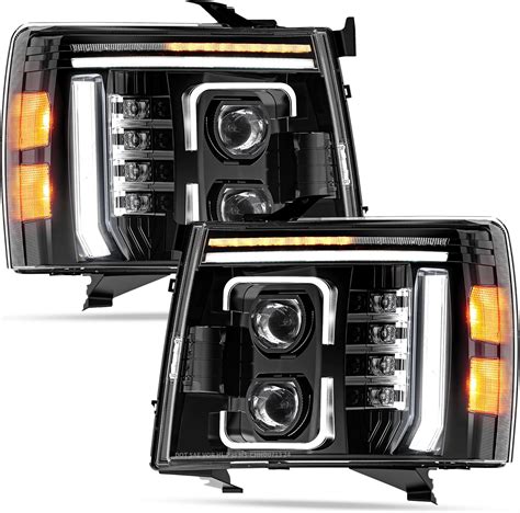 600 Bright Led Headlights Assembly Sequential Turn Signal Only For