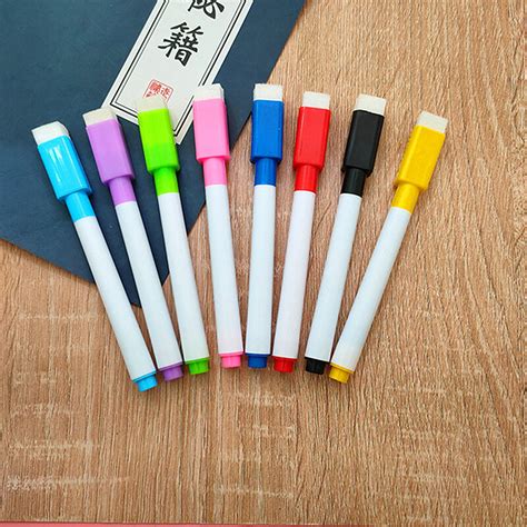10 팩 지울 수있는 자석 화이트 보드 마커 칠판 마커 분필 사무실 학교 마커 쓰기 편지지 브랜드 새로운 실용적인 달력 플래너 및 카드