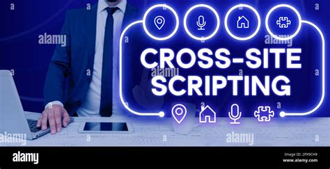 Conceptual Display Cross Site Scripting Business Showcase Type Of Security Vulnerability That