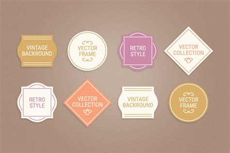 Mono Line Frames And Patterns By Miu Miu TheHungryJPEG