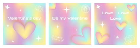 그라디언트와 타이포그래피가 있는 트렌디한 미니멀리스트 미학 Y2k 배경 옅은 핑크 옐로우 퍼플 생생한 색상 내 발렌타인이 되어줘