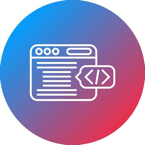 Imagen Vectorial De Icono De Código De Encabezado Se Puede Utilizar Para El Marketing En Imagen Vectorial De Icono De Código De Encabezado Se Puede Utilizar Para El Marketing En