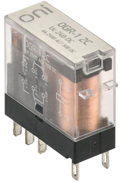Реле общего назначения OGR-1 2C 24В DC ONI OGR-1-2C-DC24V OGR-1-2C ...