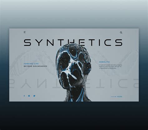 Synthetics Web Ui Landing Page Design Behance