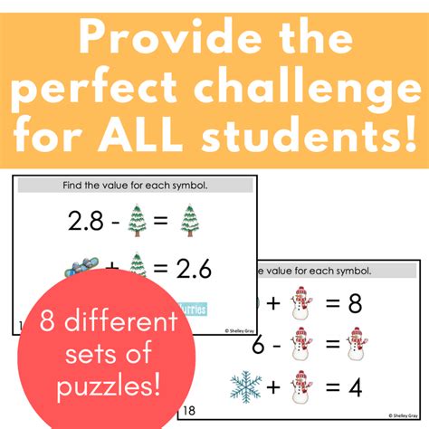 Winter Themed Math Logic Problems Bundle Problem Solving And Critical