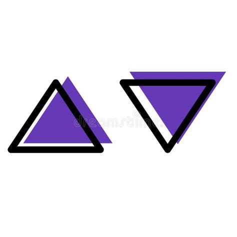 Triangle Line Art Vector Icon Stock Vector Illustration Of Pattern