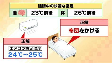 寝るときのエアコン『何℃』で『何時間』がベスト？大事なことは「脳をクールダウン」 目からウロコな 睡眠の正解” Tbs News Dig