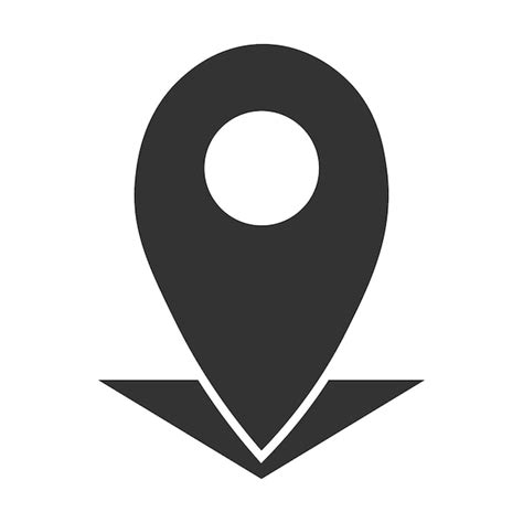 Icône De Localisation Simple Vecteur Premium