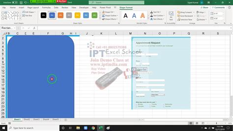 Excel Vba Macros Training Create Form In Sheet Youtube