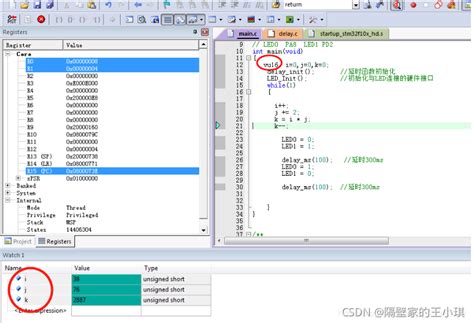 keil如何进行软件仿真，以及如何查看变量的实时值 单片机 隔壁家的王小琪 gitcode 开源社区